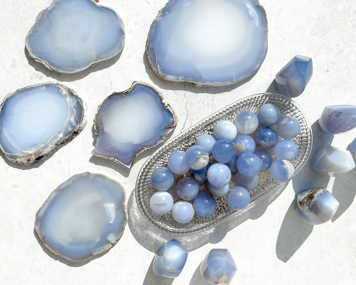 Buy Blue Chalcedony Crystals - Shop Now – The Crystal Company